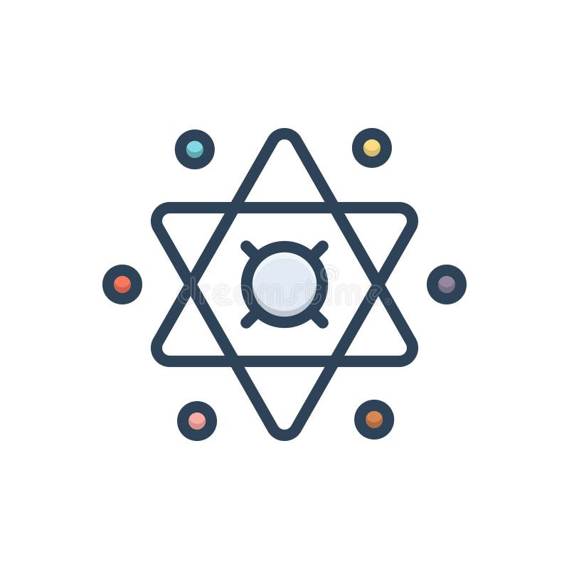 Color Illustration Icon for Symbols, Mark and Emblem Stock Illustration ...