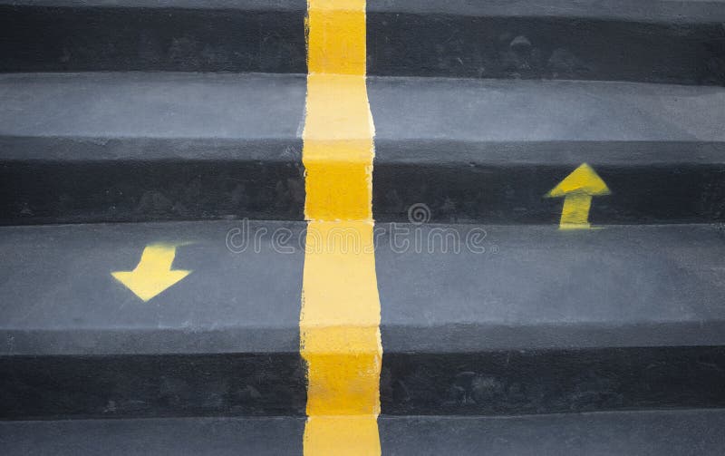 Symbols Indicating the Meaning of the Sidewalk Stock Photo - Image of ...