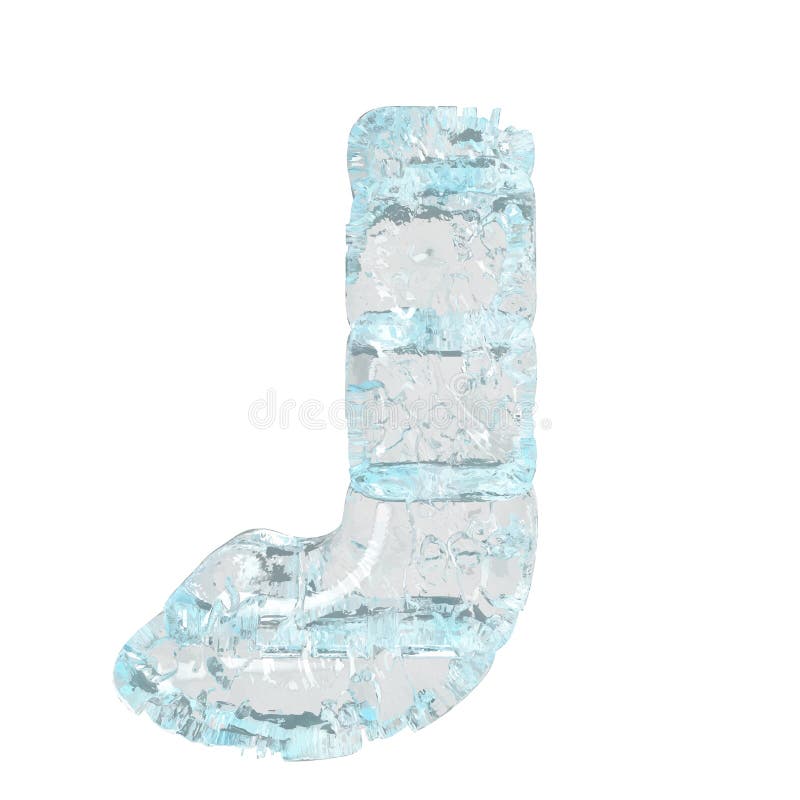 Symbols Made of Ice. Letter J Stock Vector - Illustration of text ...