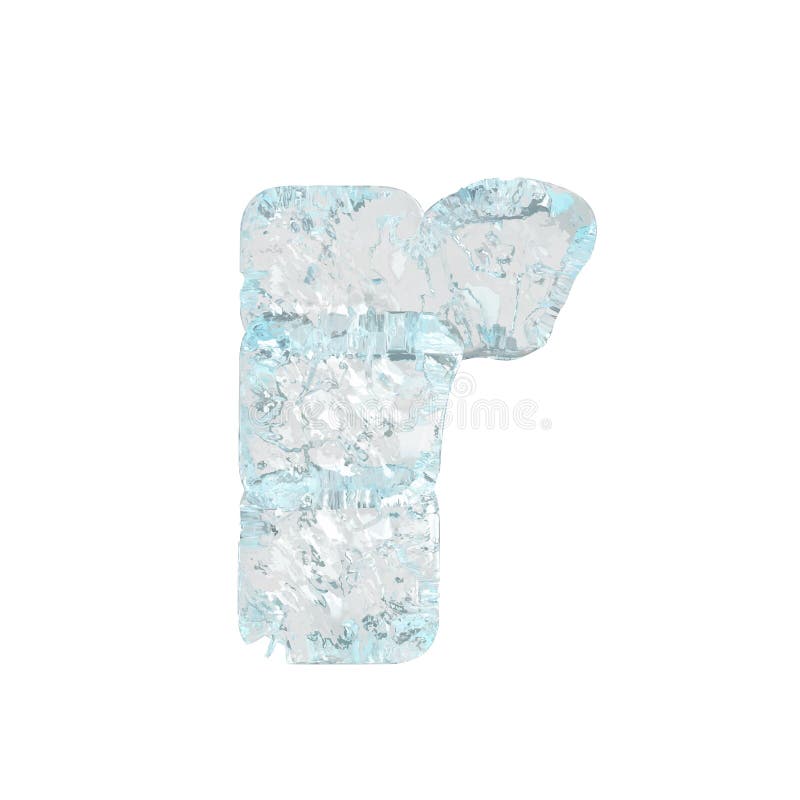 Symbols Made of Ice. Letter R Stock Vector - Illustration of christmas ...