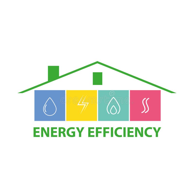 Symbols of Natural Resources and Energy. Saving Energy Resources Stock ...