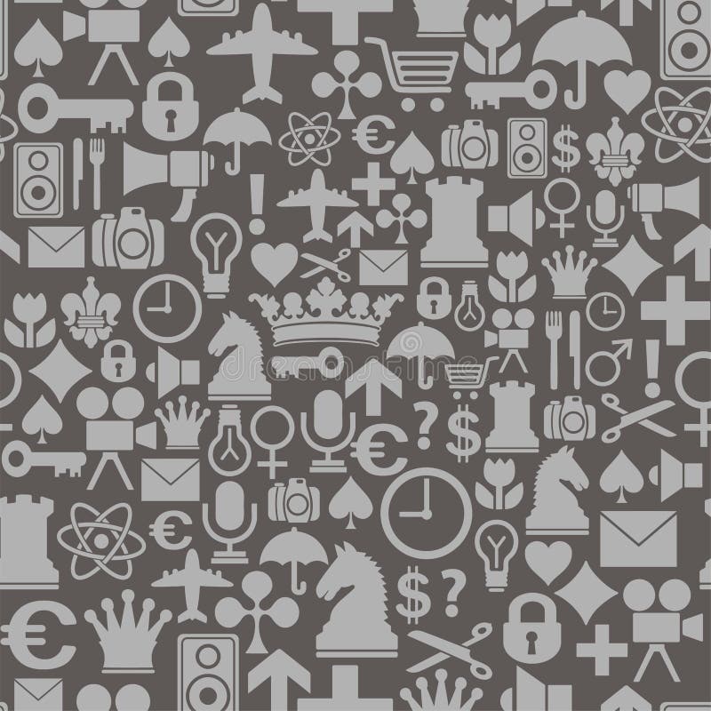 Symbols pattern stock vector. Illustration of background - 26770764