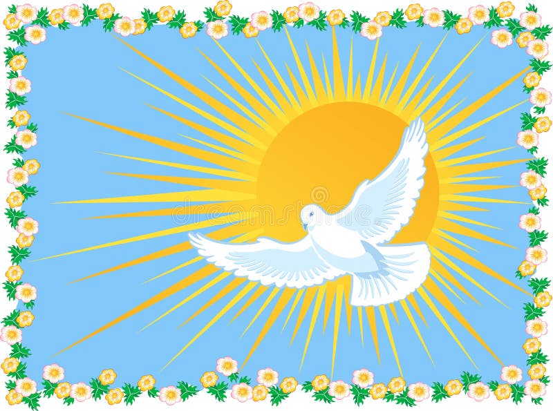 Dove Peace Sun Stock Illustrations – 834 Dove Peace Sun Stock ...