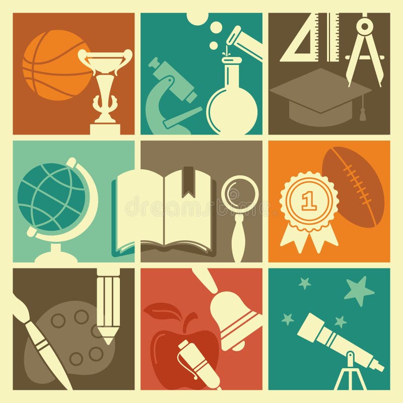 Vintage sport symbols stock vector. Illustration of series - 36151706