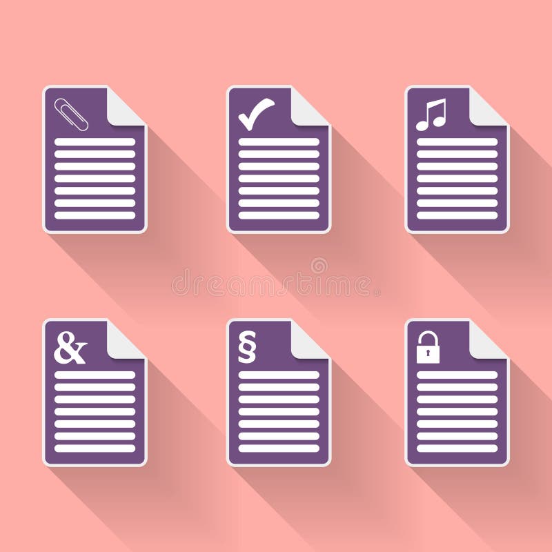 Symbols stock vector. Illustration of document, open - 49405874