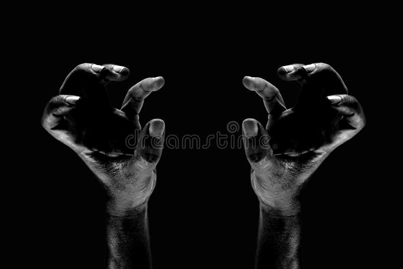 Symbols Two Hands Scary Mystic Spread Fingers of Zomby Demon or Devil ...