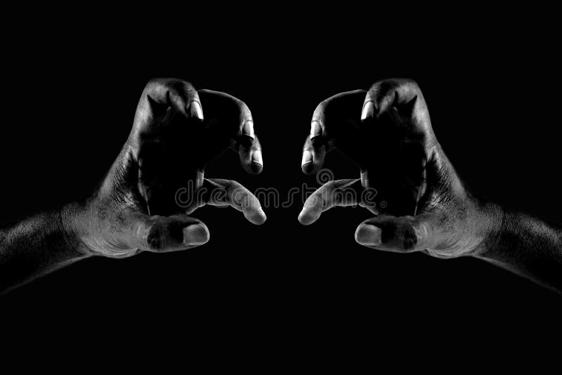 Symbols Two Hands Scary Mystic Spread Fingers of Zomby Demon or Devil ...