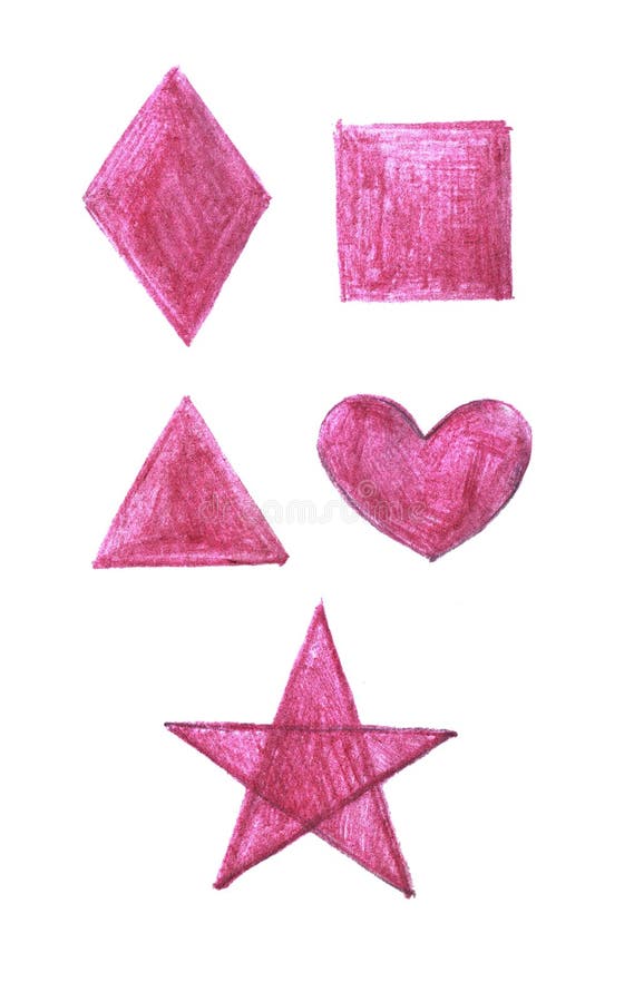 Symbols: Star, Square, Diamond, Triangle. Stock Illustration ...