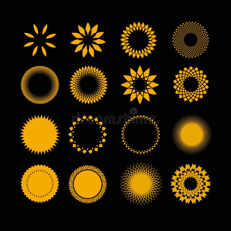 Glowing Sun Symbols Stock Illustrations – 854 Glowing Sun Symbols Stock ...