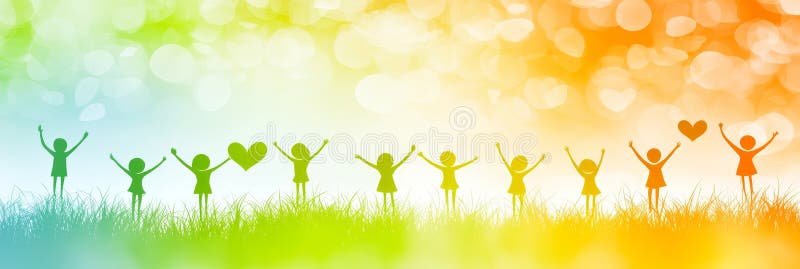 Symbols of Support and Unity Charity Representation in Front of ...