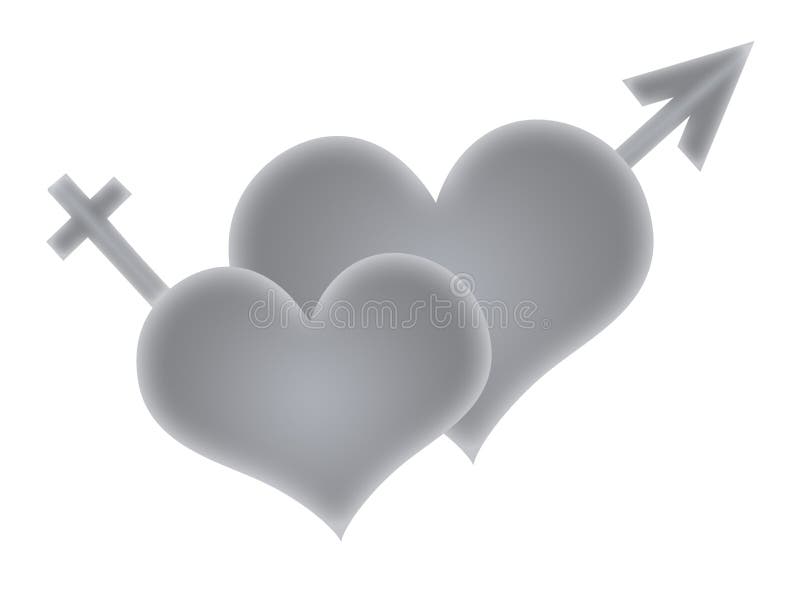 Venus and Mars symbols stock illustration. Illustration of planet ...