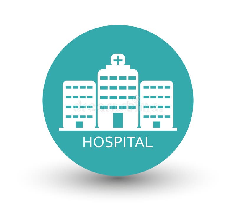 Illustrerat Symbolssjukhustecken Stock Illustrationer - Illustration av ...