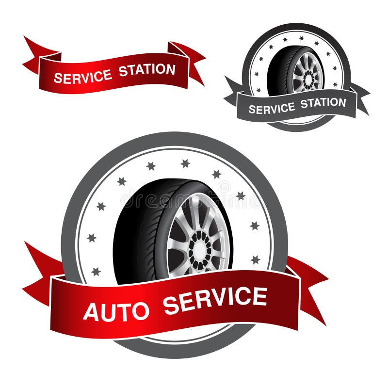 Symbool Van De Autodienst - Teken, Pictogram, Sticker Vector ...