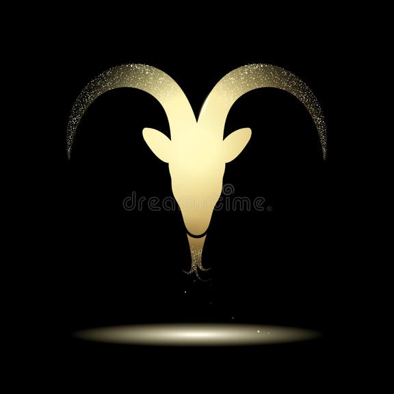 Symbool van de geit vector illustratie. Illustration of decor - 47198480