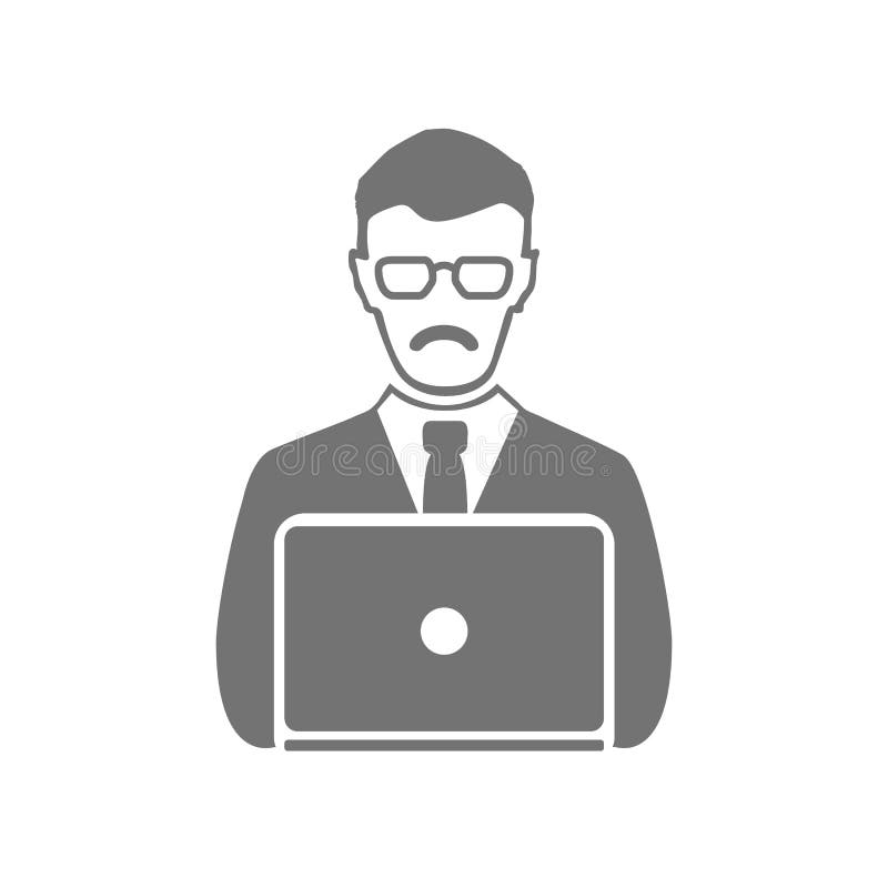 Symbool Van Het Bedrijfsmensen Het Vectorpictogram, Bureau, Mededeling ...