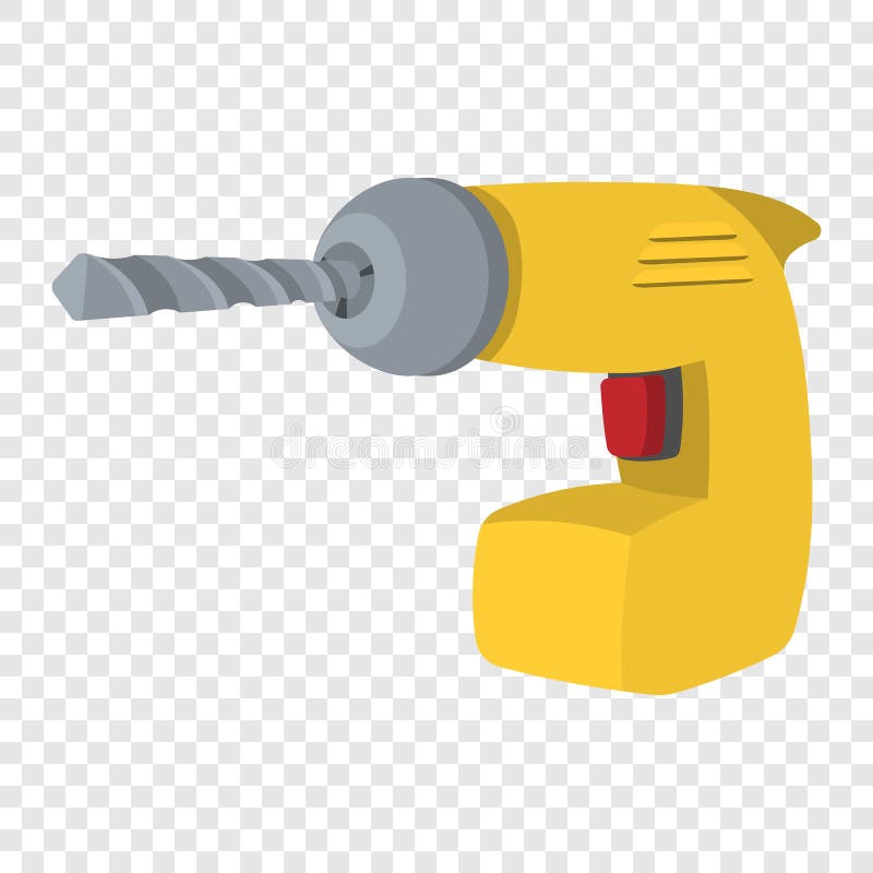 Symbool Van Het Boor Het Gele Beeldverhaal Vector Illustratie ...