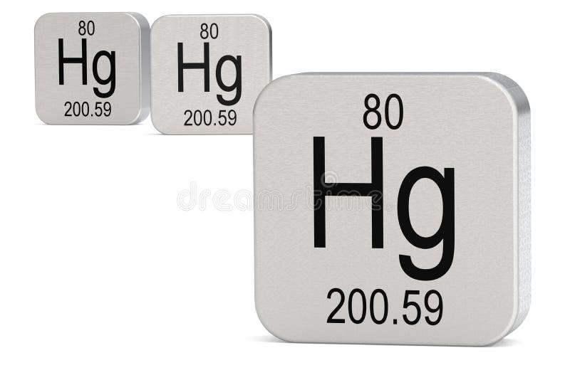 Kwik 80-element Alkalische Aardmetalen Chemisch Element Van De ...