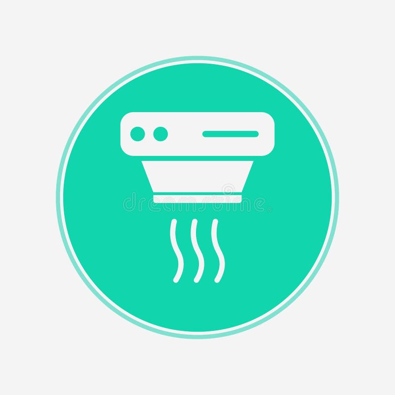 Symbool Van Het Het Pictogramteken Van De Rookdetector Het Vector ...