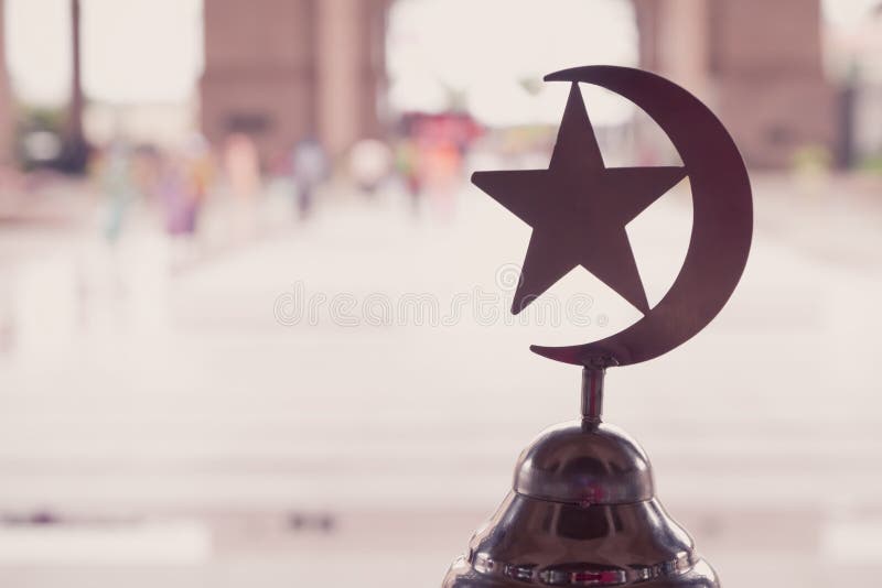 Symbool Van Islam in De Moskee, Uitstekende Filter Stock Foto - Image ...