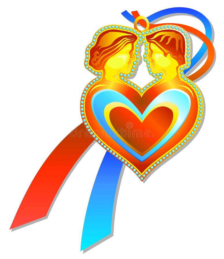 Hartsymbool Van Liefde, Vriendelijkheid, En Liefdadigheid Vector ...