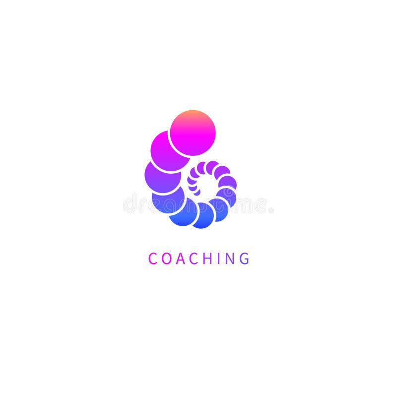 Coachingpictogramverloopvectorspiraalcirkels Symbool Van Illustrator ...