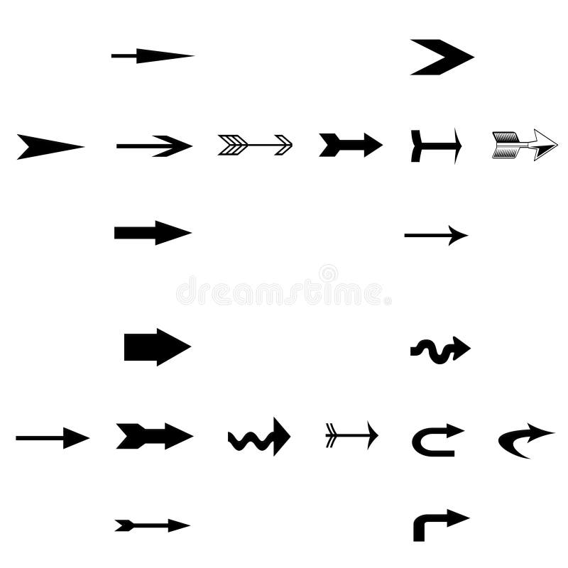 Symbool van pijl stock illustratie. Illustration of symbool - 30893948