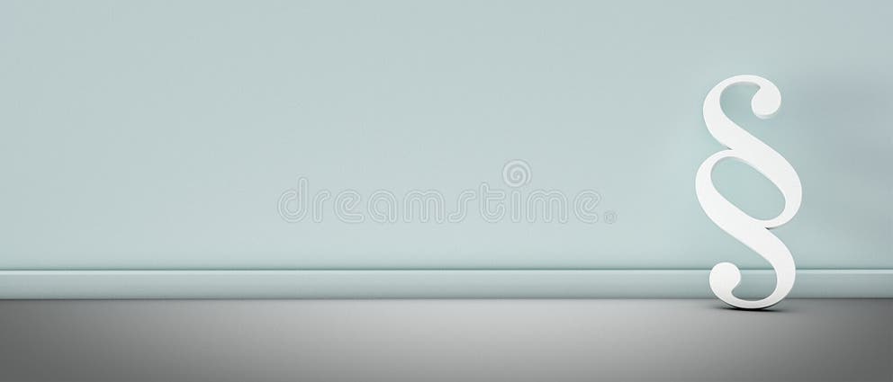 Symbool Van Rechtvaardigheid - Paragraaf Stock Illustratie ...