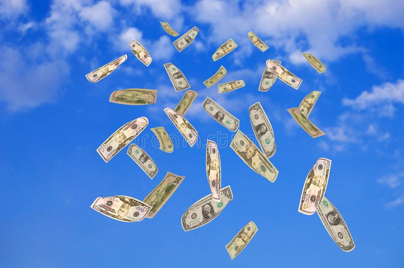 Symbool Van Rijkdom En Succes. Stock Foto - Image of stroom, daling ...