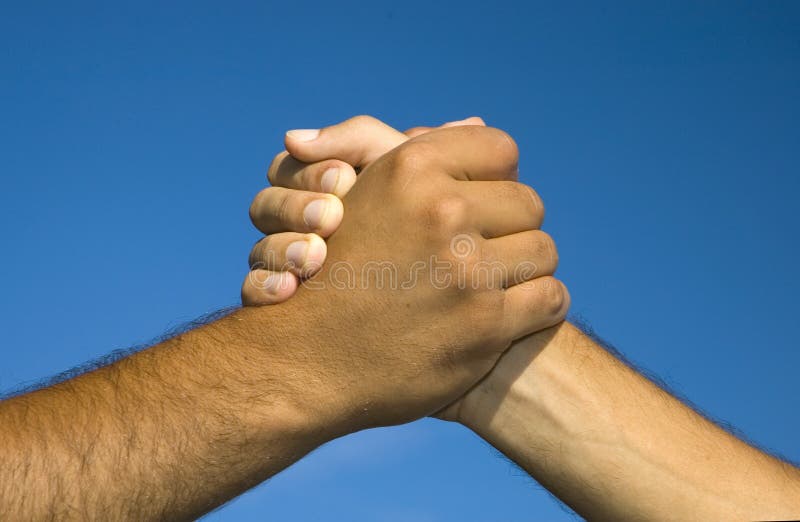 Symbool Van Vriendschap En Solidariteit Vector Illustratie ...