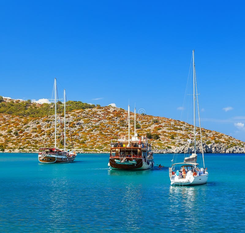 Symi Simi Island , Dodecanese, Greece on June 3, 2015 Stock Image ...