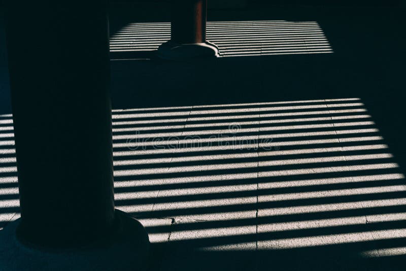 Horizontal Shadows on the Floor Stock Image - Image of horizontal, high ...