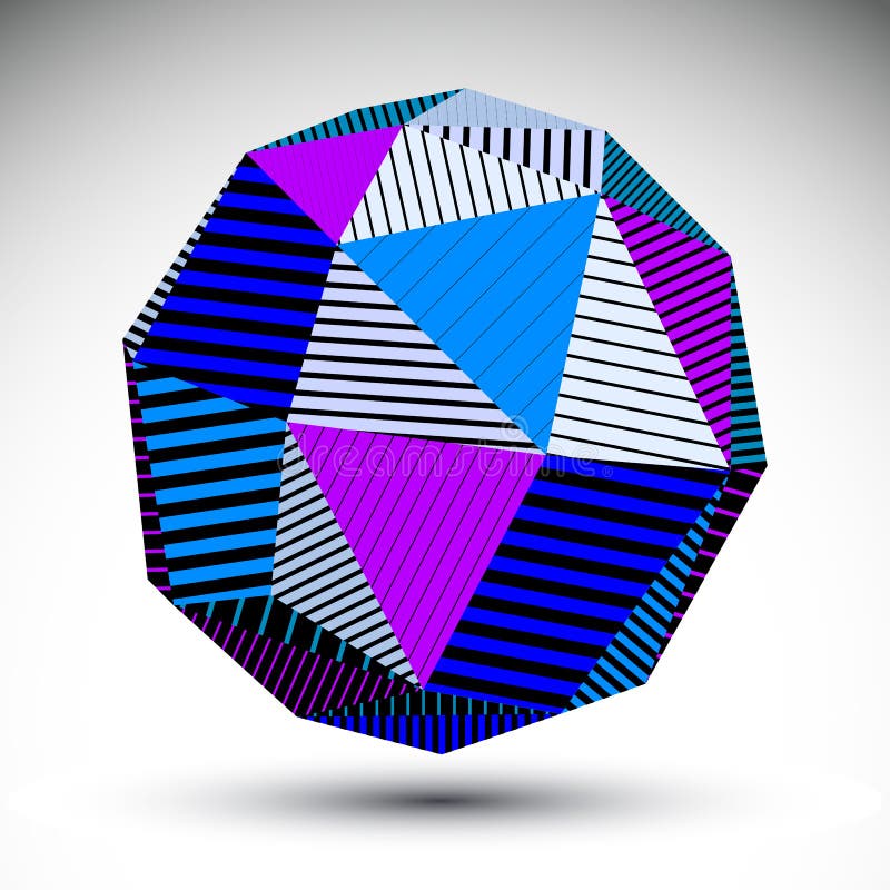 Symmetric Spherical 3D Vector Technology Illustration, Perspective ... Symmetric Spherical 3D Vector Technology Illustration, Perspective ...