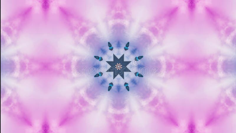 A Symmetrical Abstract Design Featuring a Star-like Shape and Soft ...