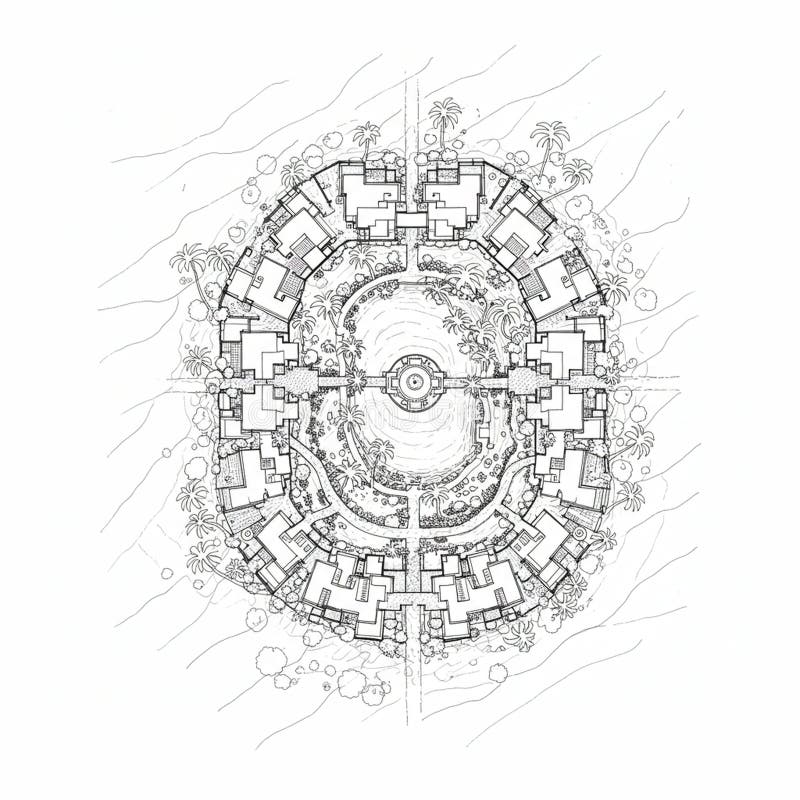 Architectural Floor Plan in a 3D Perspective, Showcasing a Detailed ...