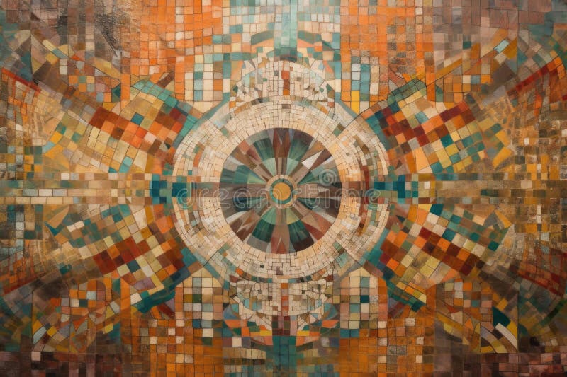 A Symmetrical Arrangement of Shapes, Colors and Textures in a Work of ...