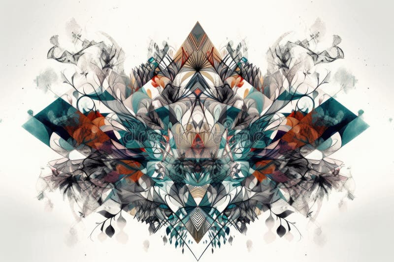 A Symmetrical Arrangement of Shapes, Colors and Textures in a Work of ...