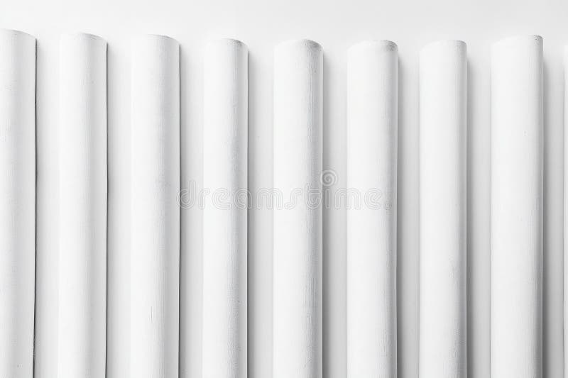Symmetrical Arrangement of Vertical White Columns, Minimalist ...