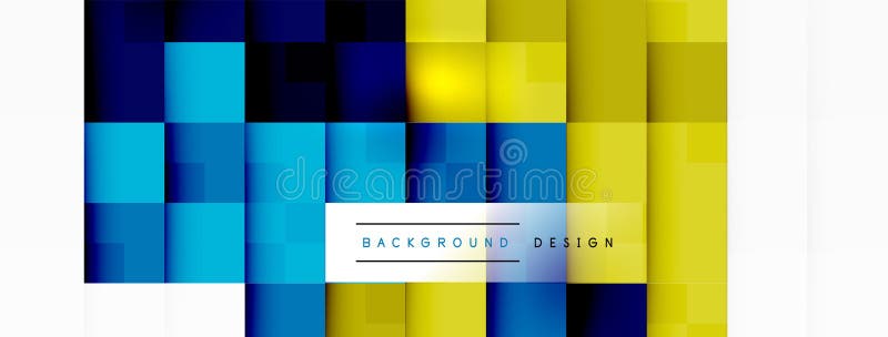 Symmetrical Blue and Yellow Checkered Pattern with White Border Stock ...