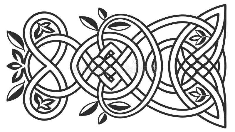 Symmetrical Celtic Knot Pattern, Eternity, Interconnection Unity ...