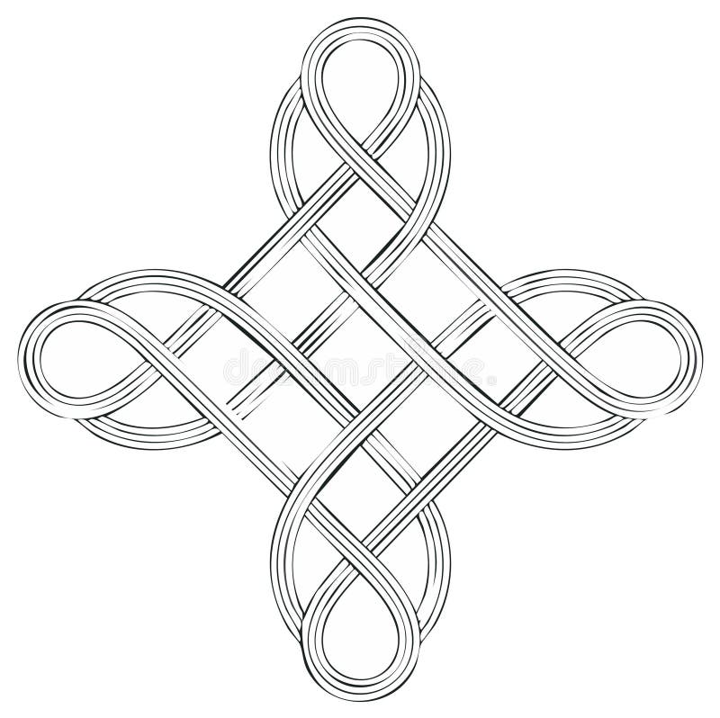Symmetrical Ai Generated Celtic Knot Design Stock Illustrations – 68 ...