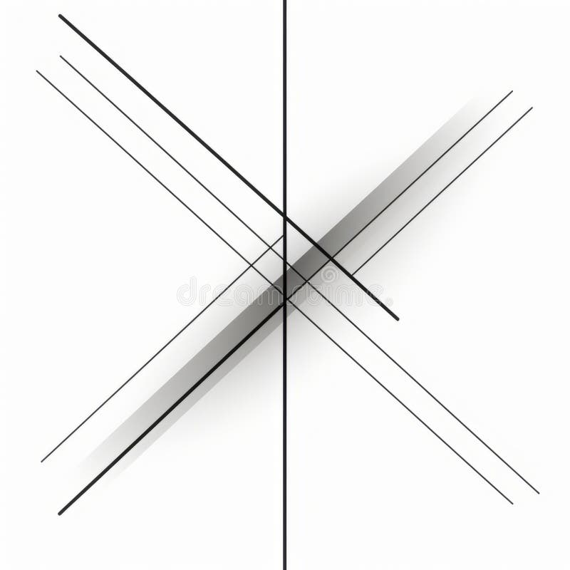 Symmetrical Chaos: Conceptual Minimalism with Parallel Lines on White ...