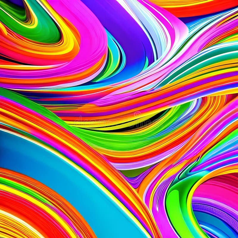 A Symmetrical Composition of Intersecting Curves and Waves in Bold ...