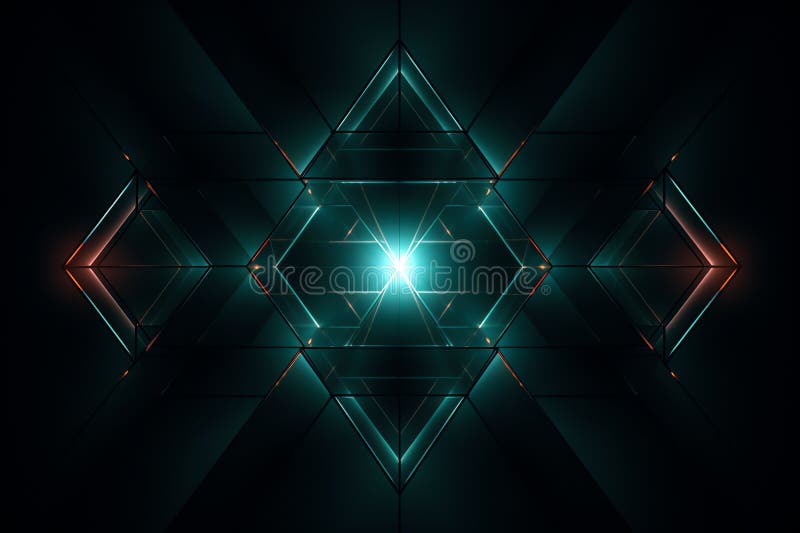 Symmetrical Concept, AI Generated Stock Illustration - Illustration of ...