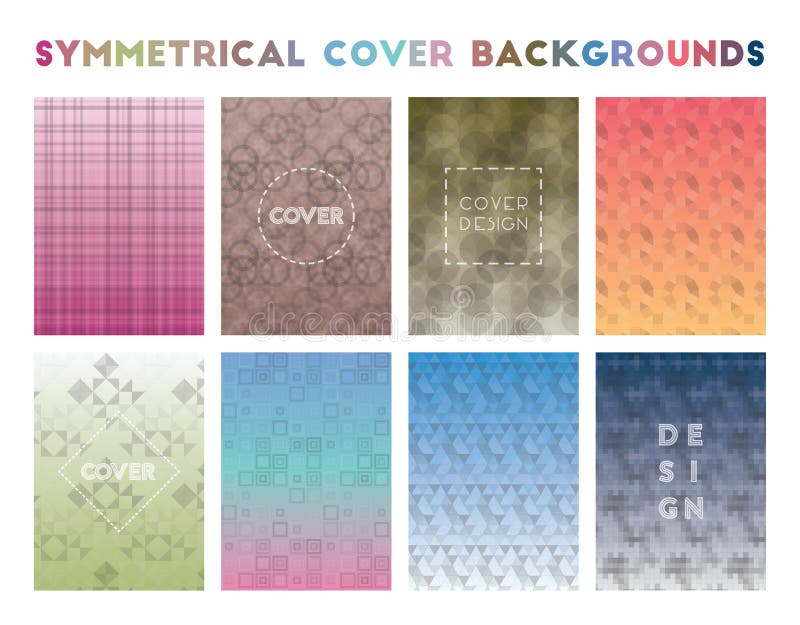 Symmetrical Cover Page Layouts. Stock Vector - Illustration of bell ...