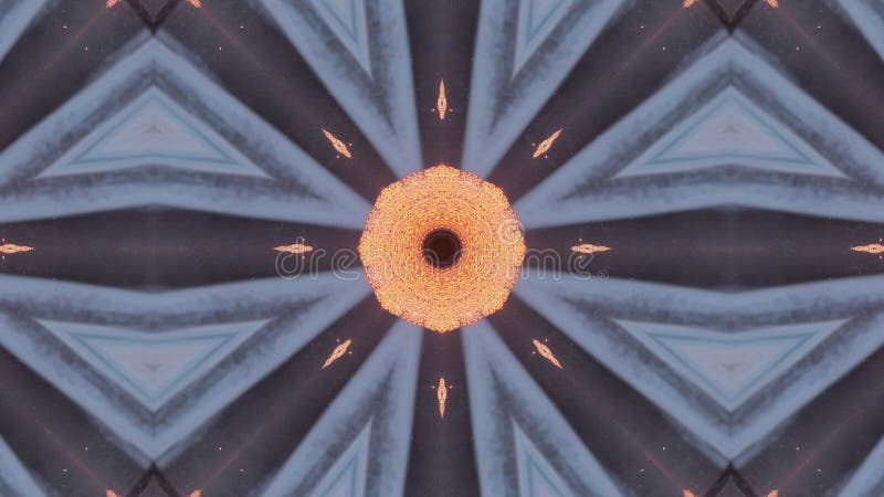 A Symmetrical Design Featuring Vibrant Orange and Dark Geometric ...