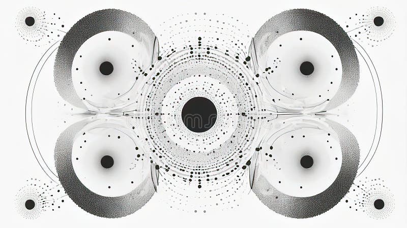 Symmetrical Dot Texture with Perfect Balance Stock Illustration ...