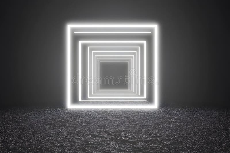 Symmetrical Frame Illusion Background Stock Photo - Image of ...
