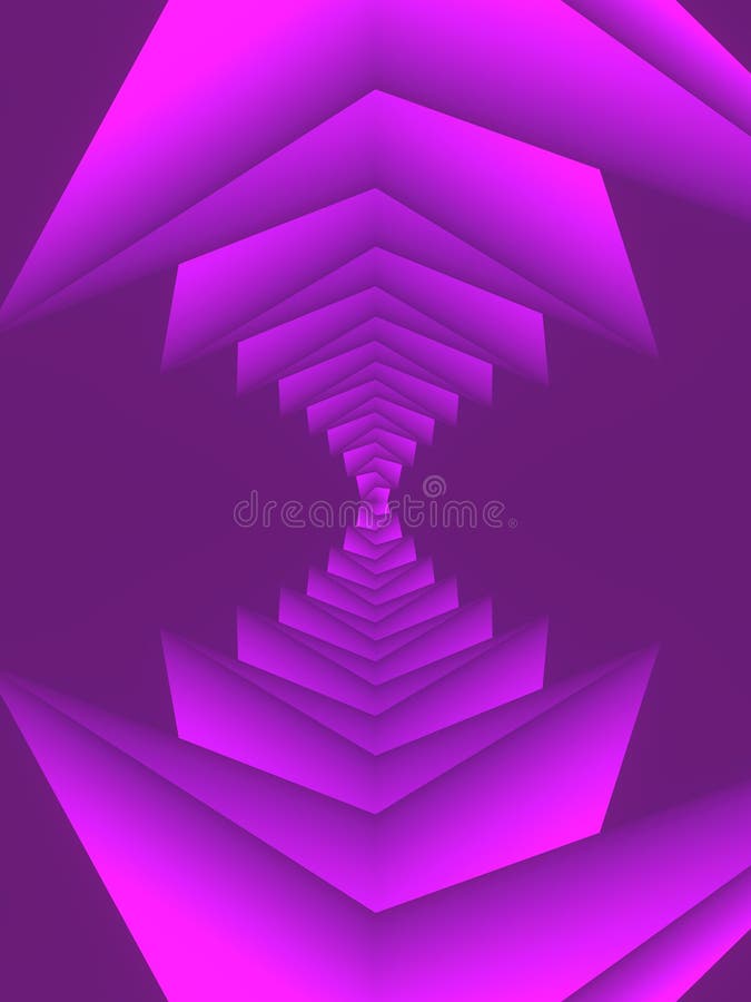 Symmetrical Geometric Background, with a Trendy Neon Gradient. 3d ...