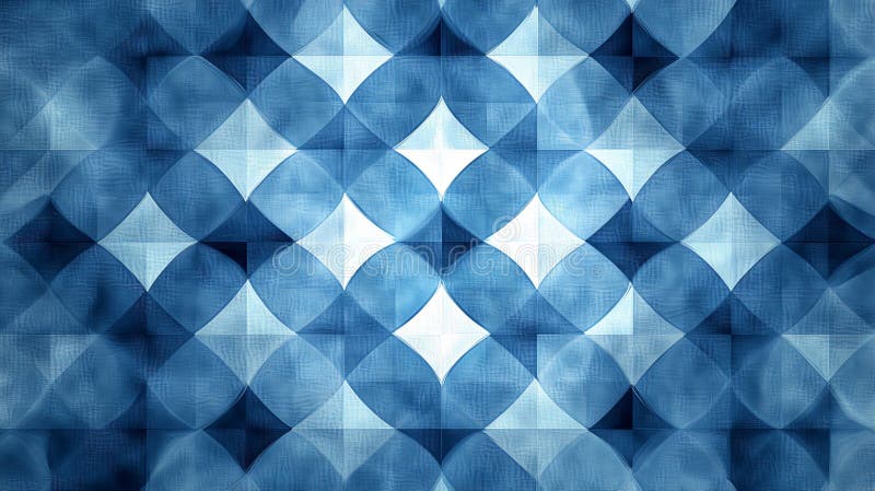A Symmetrical Geometric Pattern with Alternating Squares and Circles ...