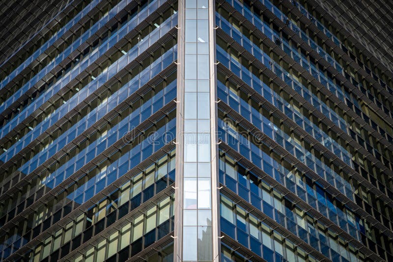 Symmetrical Geometric Pattern, Facade of a Modern Building. Stock Photo ...